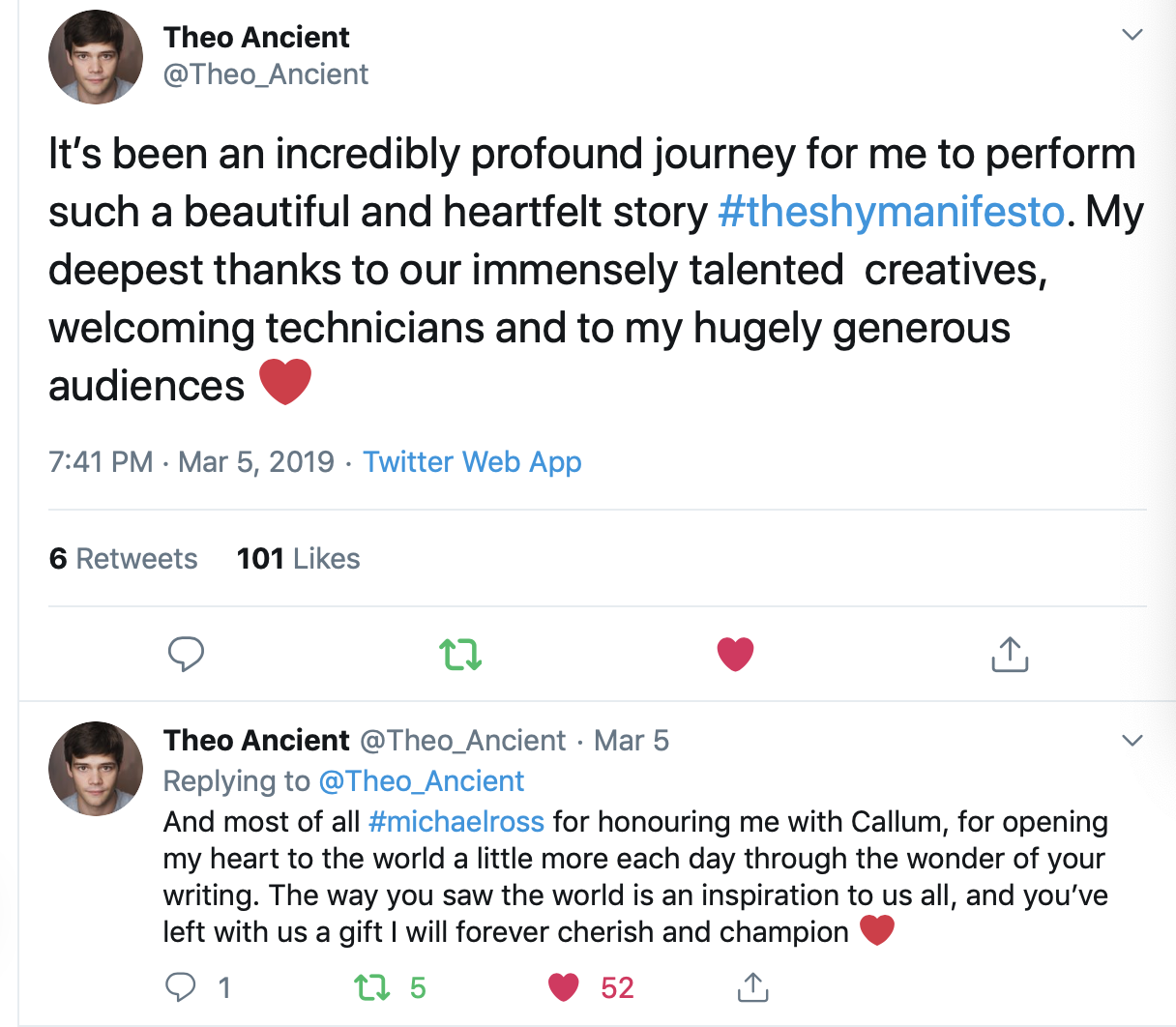 THE SHY MANIFESTO – Michael Ross